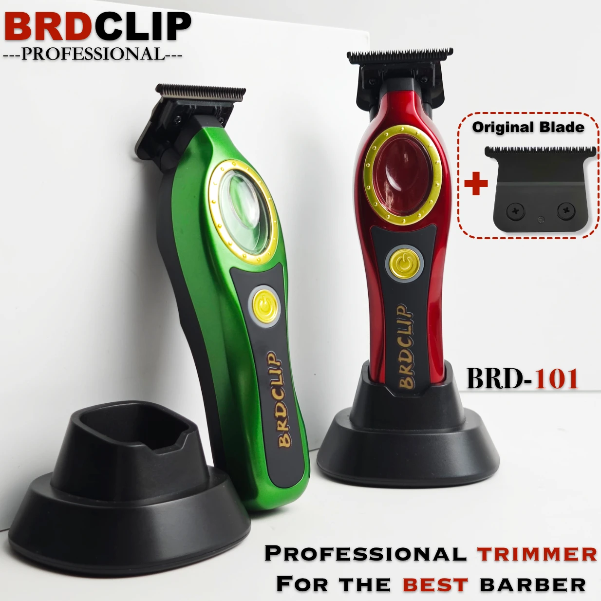 BRDCLIP-BRD101-Professional-Carving-Gradient-Hair-Trimmer-Barber-Finish ...
