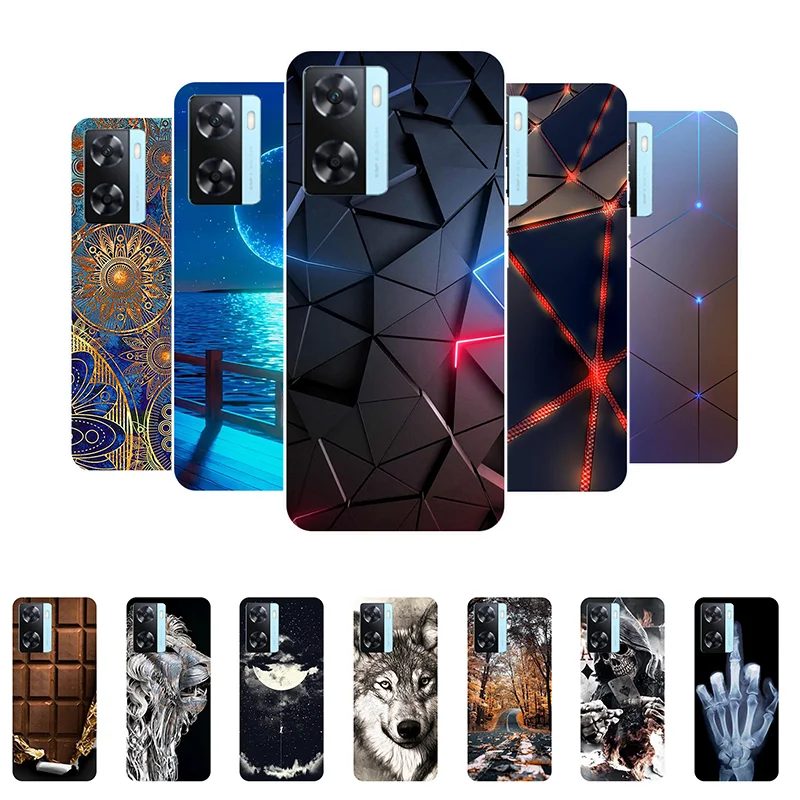 For Oppo A57 2022 4g Case Silicone Back Cover Phone Case For Oppo A57 ...