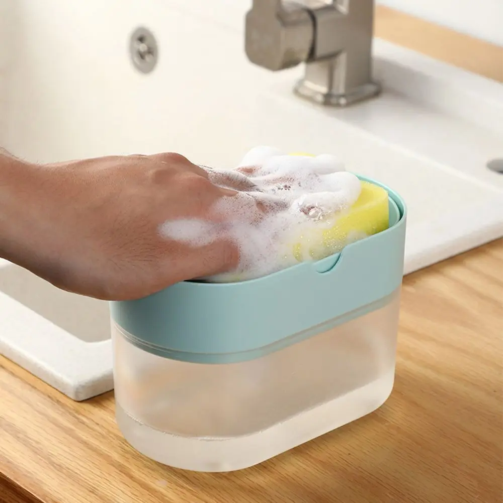 Soap-Dispenser-With-Sponge-Holder-Cleaning-Liquid-Pump-Dispenser ...