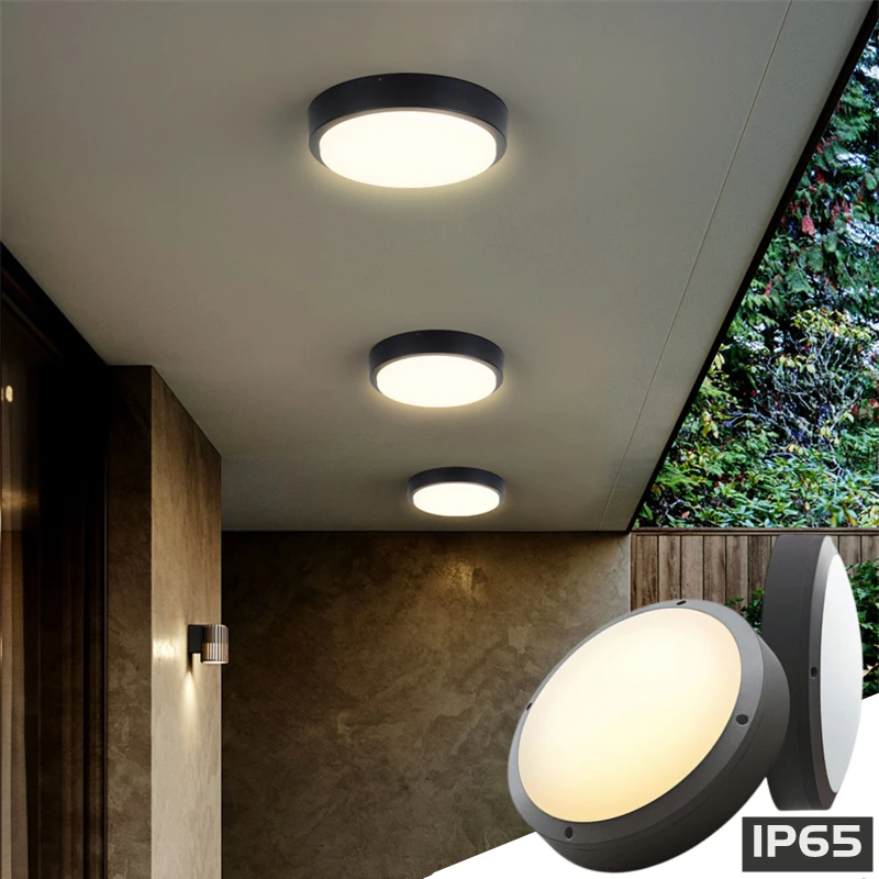 Outdoor Surface Mounted Led Ceiling Lamp 12w/15w/20w Waterproof Ip65 ...