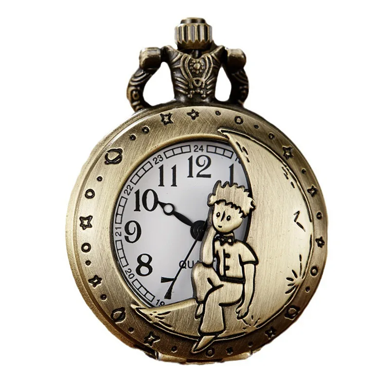 Free-Shipping-Hot-Sale-Retro-Broze-Quartz-Pocket-Watch-Little-Prince ...