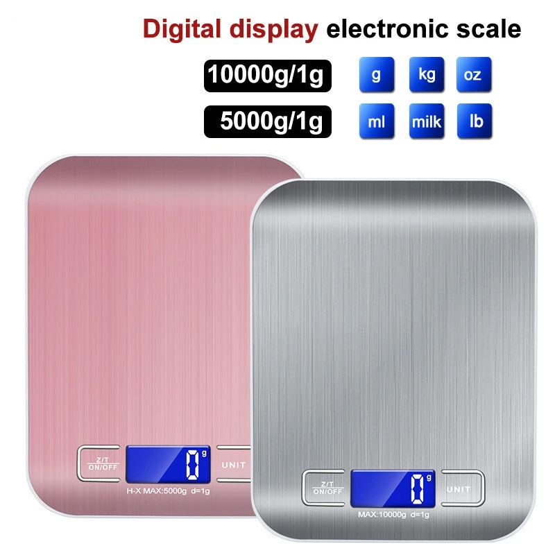 Stainless-steel-USB-digital-kitchen-scale-10kg-5kg-precision-electronic ...