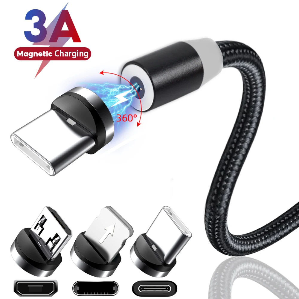 Magnetic USB Cable Fast Charging Micro-USB / Type-C Magnet Charger ...