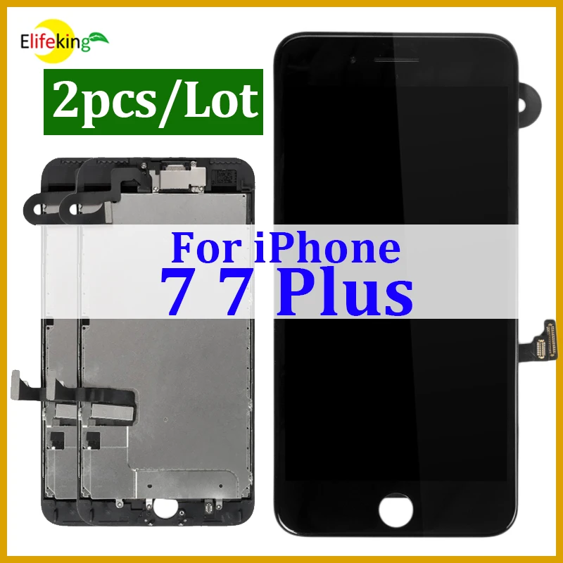 2PCS/Lot Full LCD Screen For iPhone 7 Plus Display A1660 A1784 Touch ...