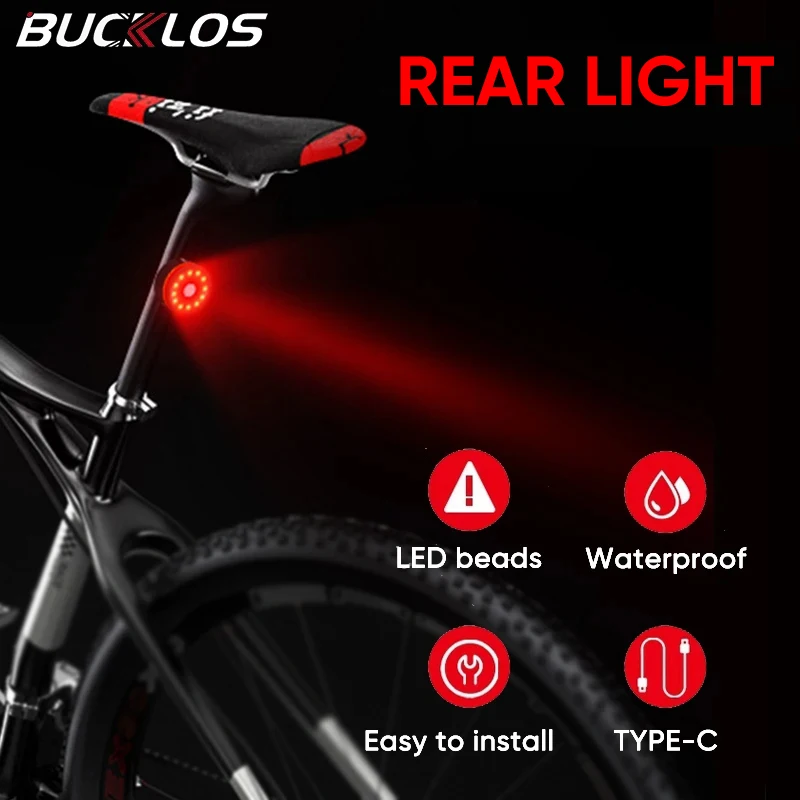 BUCKLOS-Bike-Rear-Lights-LED-Bicycle-Tail-Lamp-USB-Rechargeable-Cycling ...