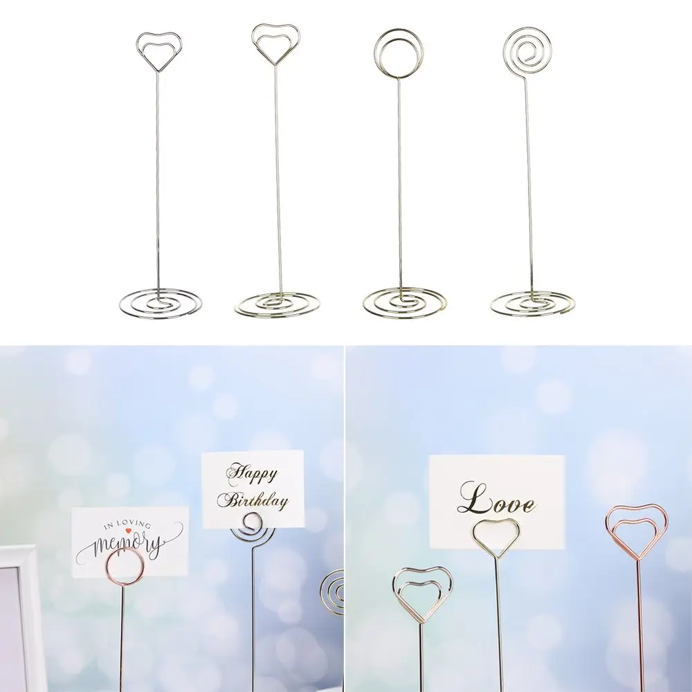 Metallic-Paper-Clamp-Desktop-Decoration-Heart-Shape-Rose-Gold-Clamps ...