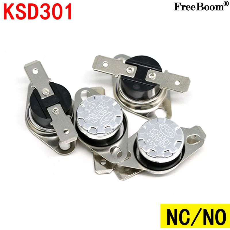 Manual Reset Temperature Switch Thermostat Ksd301 - 5/10pcs Normally Open/close - Aliexpress