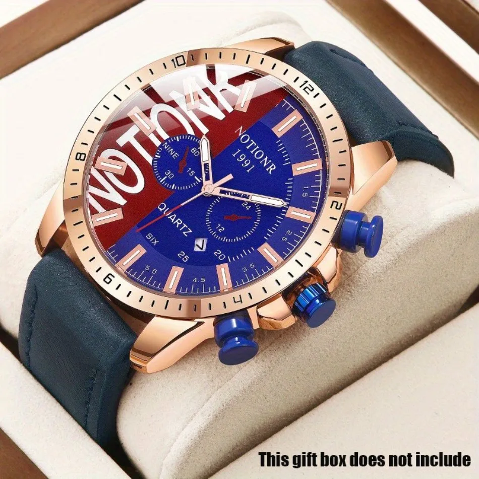 Fashion Men's Casual Watch Big Dial Sports Quartz Wristwatch Date Clock ...