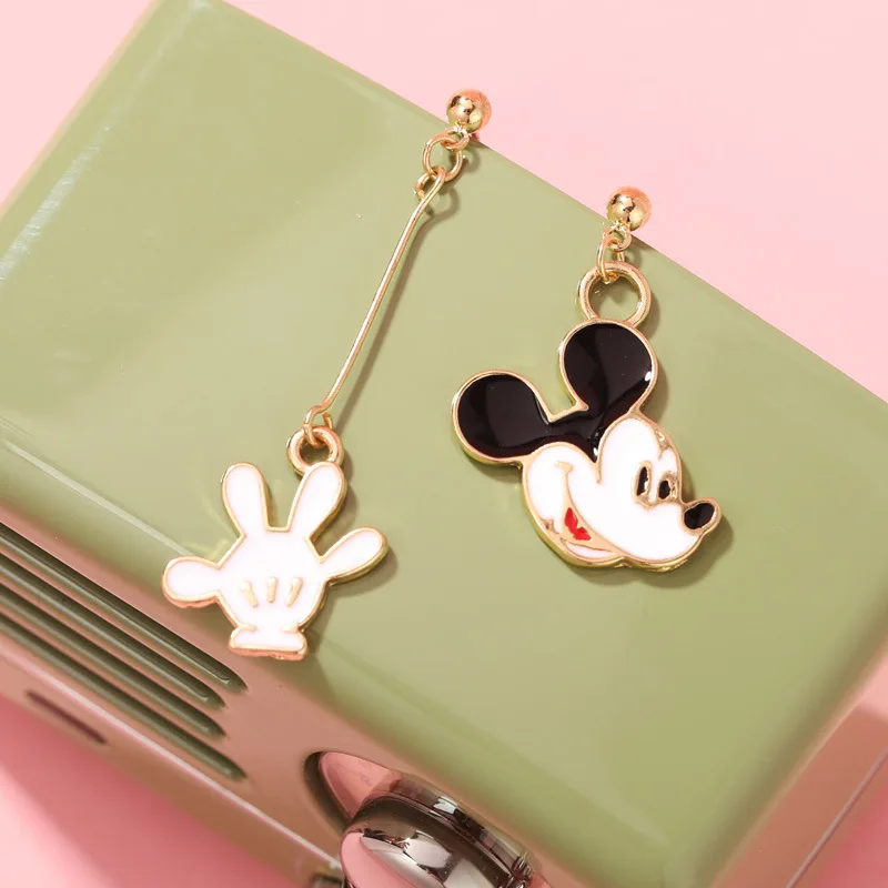 Fashion Simple Cute Enamel Mickey Mouse Earrings For Women Jewelry ...