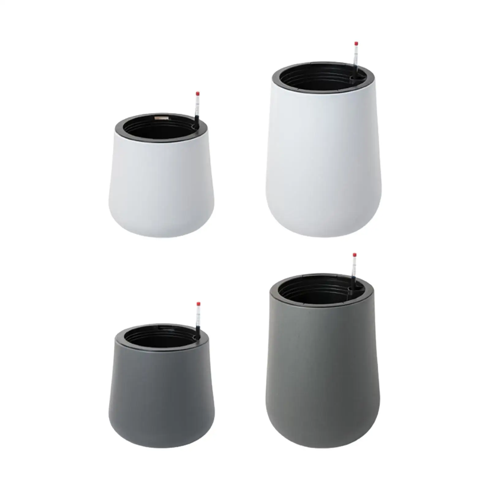 Self-Watering-Planter-Ornament-Flowerpot-Water-Level-Indicator-Seedling ...