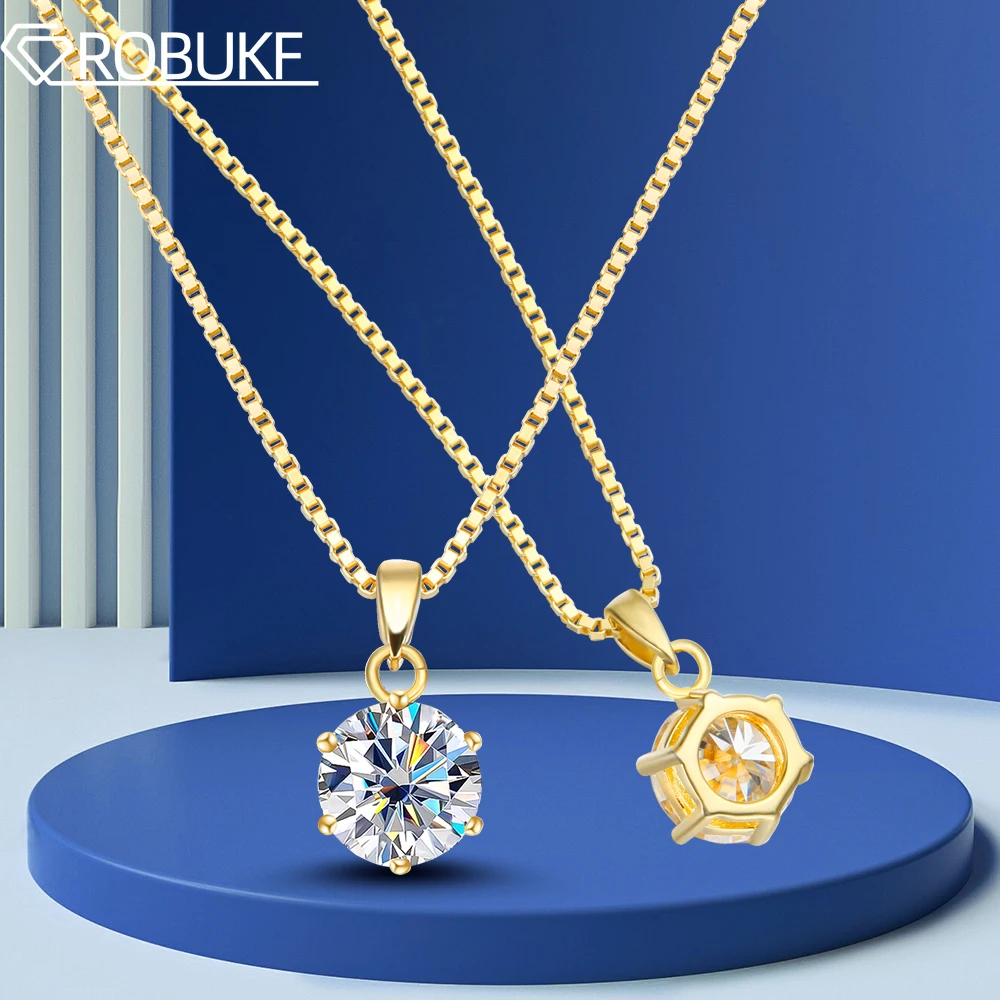 D-Color-2-Carat-Moissanite-Pendant-Necklace-with-GRA-Certificate-925 ...