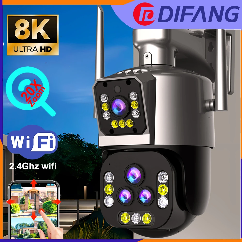 DIFANG-8K-20X-Zoom-Outdoor-WiFi-Surveillance-Camera-Motion-Detection ...