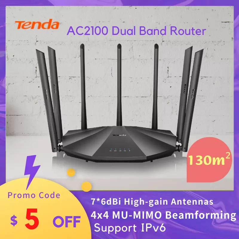 Tenda Ac23/11/8/6 Gigabit Dual-band Wireless Router Wifi Repeater With ...