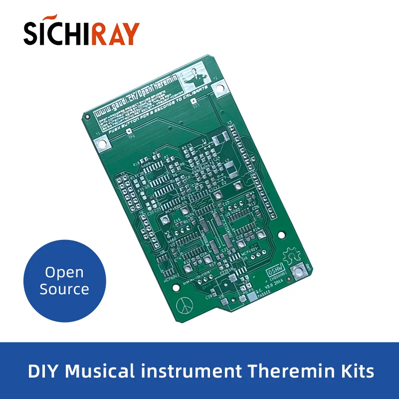 Open Source Theremin Pcb Board Diy Material Kits Musical Electronic Instrument For Arduino ...