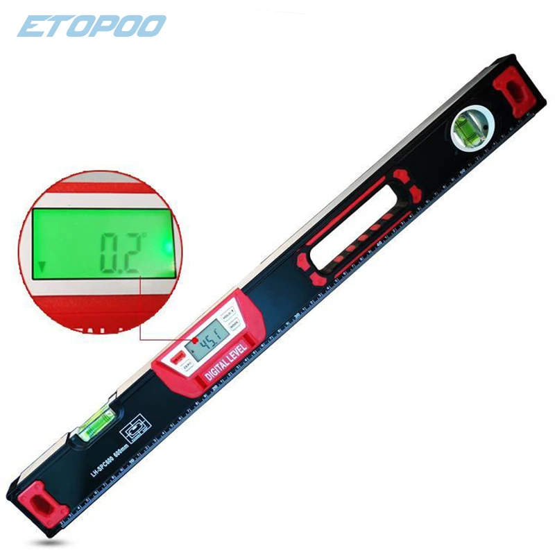 200mm 300mm Magnetic Aluminum Alloy Bubble Ruler Spirit Level High ...