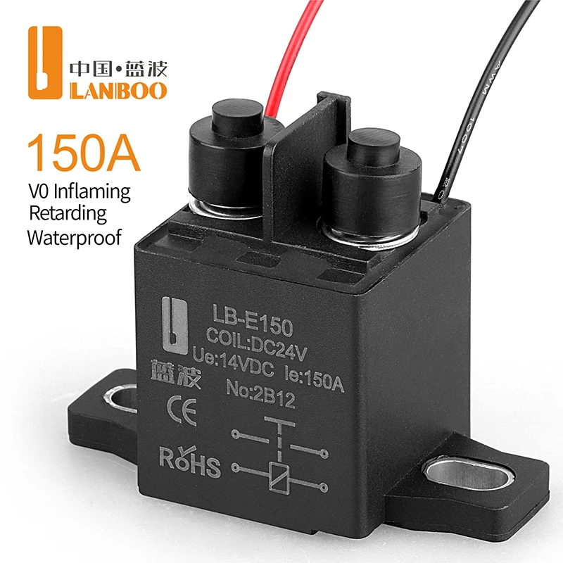 LANBOO 150A Car Relay 12V/24V, High Current Car Starter Relay, Auto Power Relay| | - AliExpress