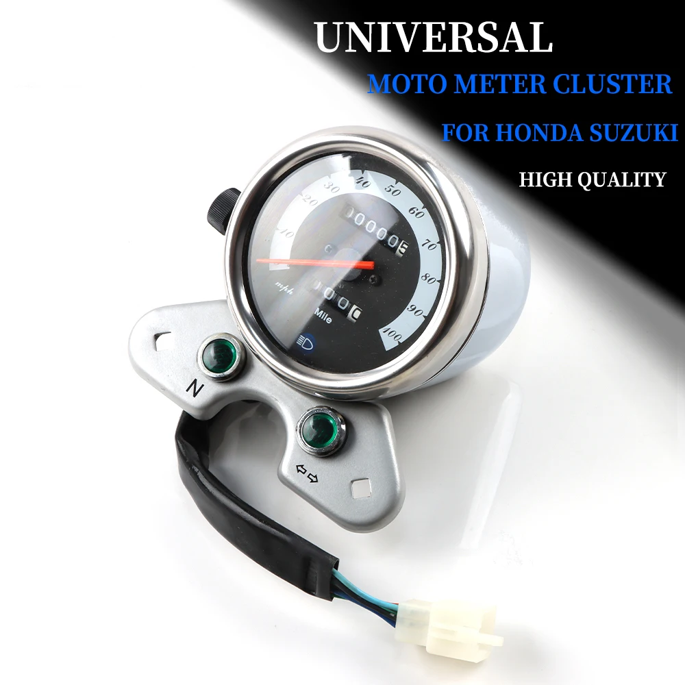 Painel de Instrumentos Universal 12V para Motocicletas com Velocímetro ...