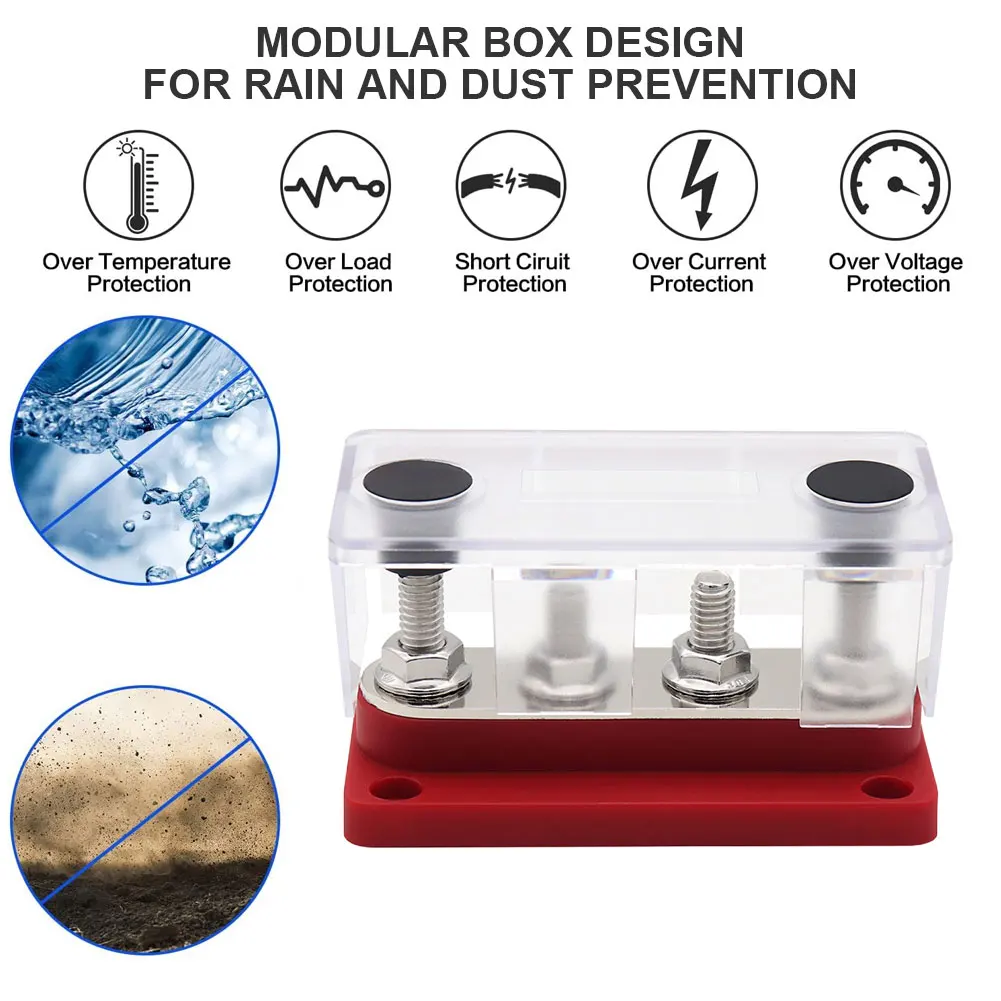 Bus-Bar-Box-150A-Busbar-Terminal-Block-48V-Bus-Bar-Box-4-Way-Bus-Bar ...