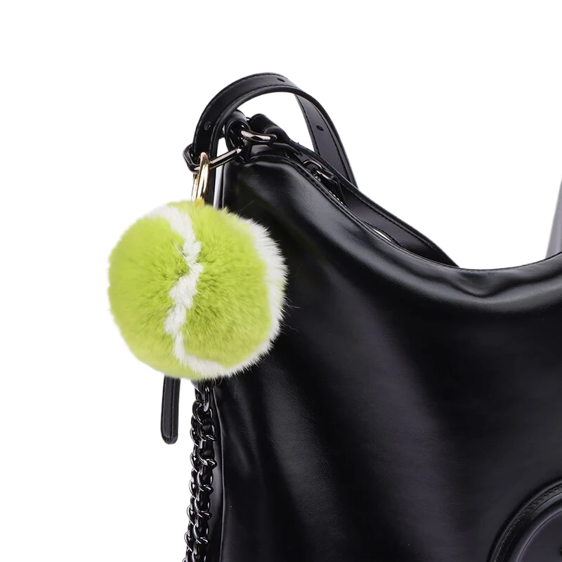 Soft-Fluffy-Tennis-Ball-Plush-Keychain-Plush-Ball-Keyring-Girls ...