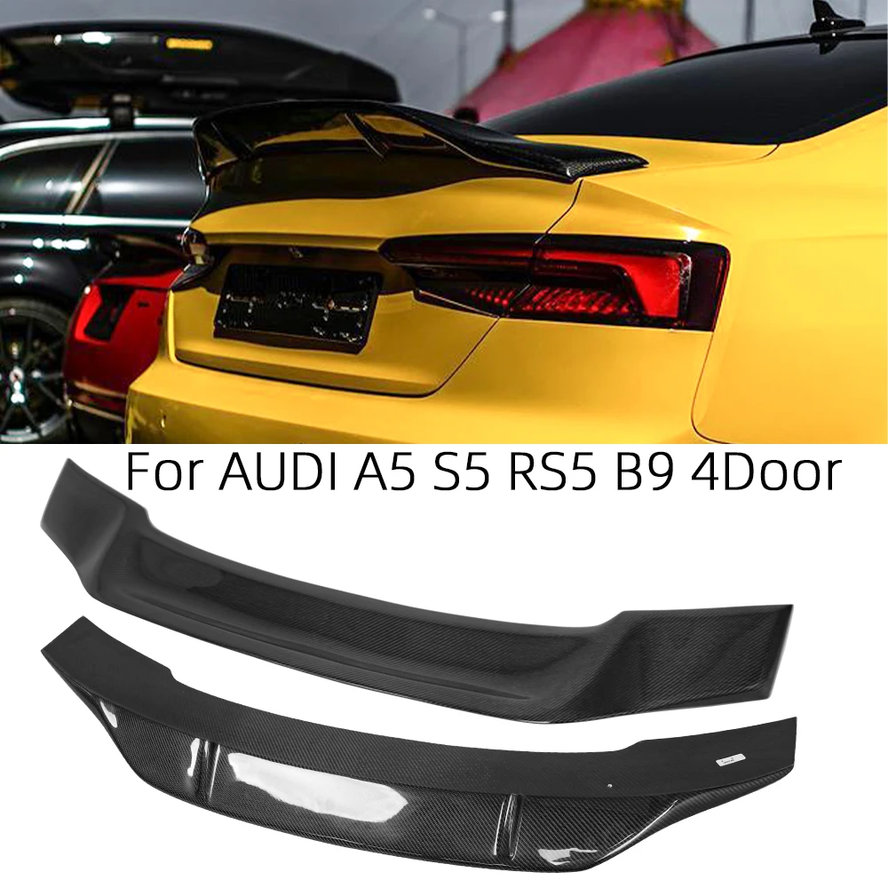 Alerón trasero de fibra de carbono para AUDI A5, S5, RS5, B9, 4 puertas, Sportback, estilo R/HK ...