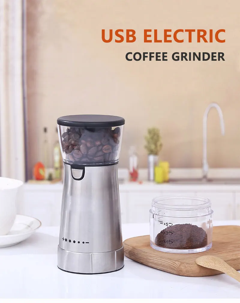 Moulin à café,Electric Grinders--Moulin à café électrique en acier ...