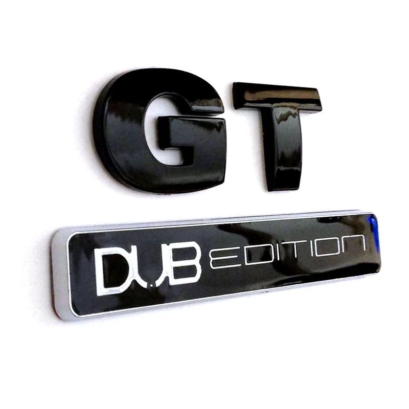 Gloss-Black-GT-DUB-Edition-Badge-Emblem-For-GT-Turbo-Mk4-MK5-MK6-TFSI ...