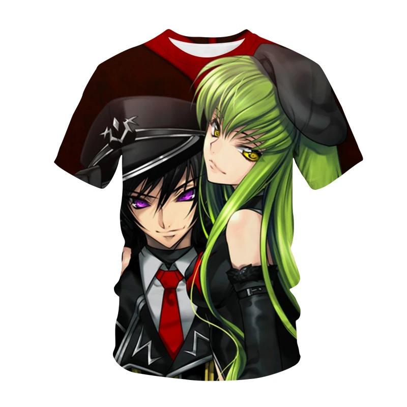 Tshirts Anime Code Geass 3D Print T Shirts Summer T Shirt Fashion Kids ...