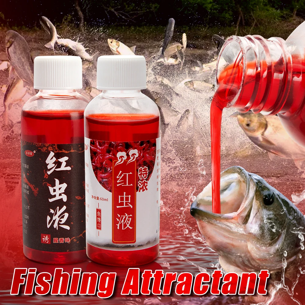 60ML-Liquid-Blood-Worm-Flavor-Bait-Additive-Concentrated-Red-Worm ...