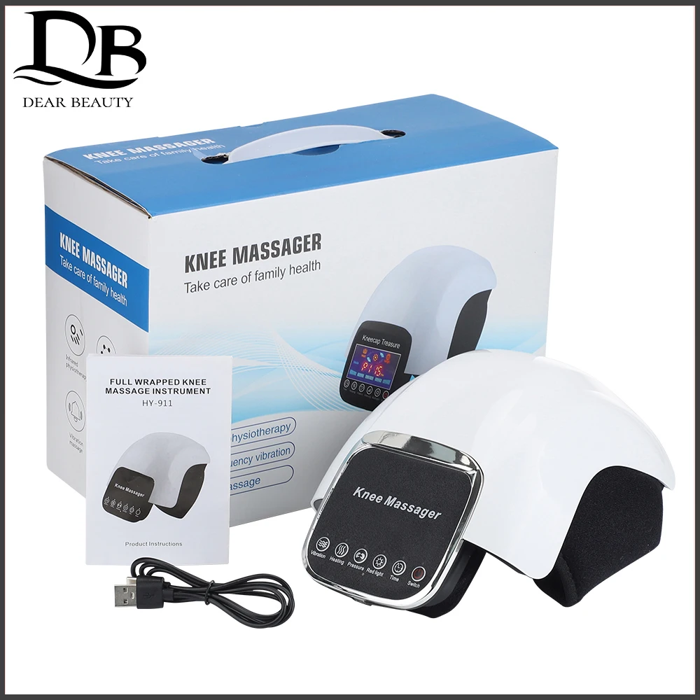 Knee-Massage-Heating-Pad-Vibrating-Hot-Compress-Electric-Airbag-Red ...