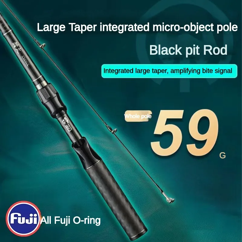 Ultra-light-Fishing-Rod-Carbon-Fiber-Spinning-casting-Lure-Pole-Bait ...