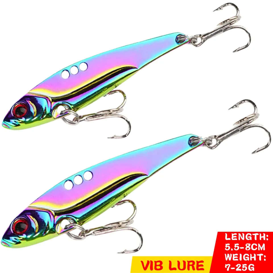 1PCS-VIB-3D-Eyes-Fishing-Lures-Artificial-Blade-Metal-Laser-Spoon-Hard ...
