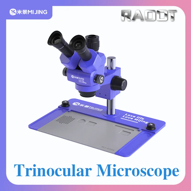 Mijing-MJ-6555-Trinocular-Microscope-Comes-with-Silicone-Pad-Suitable ...