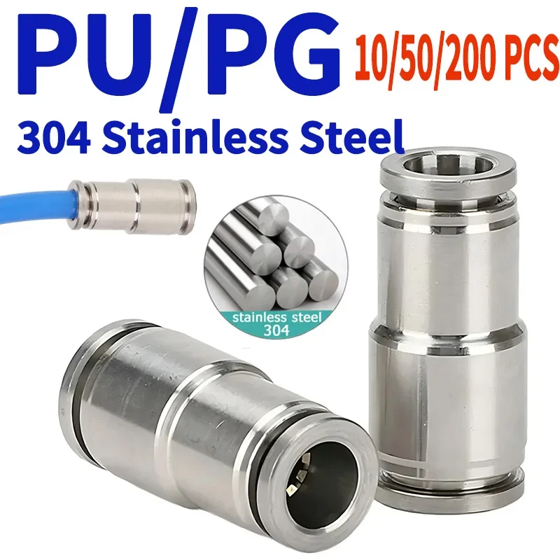 PU-Straight-PG-Reducer-Quick-Connector-304-Stainless-Steel-Pneumatic ...
