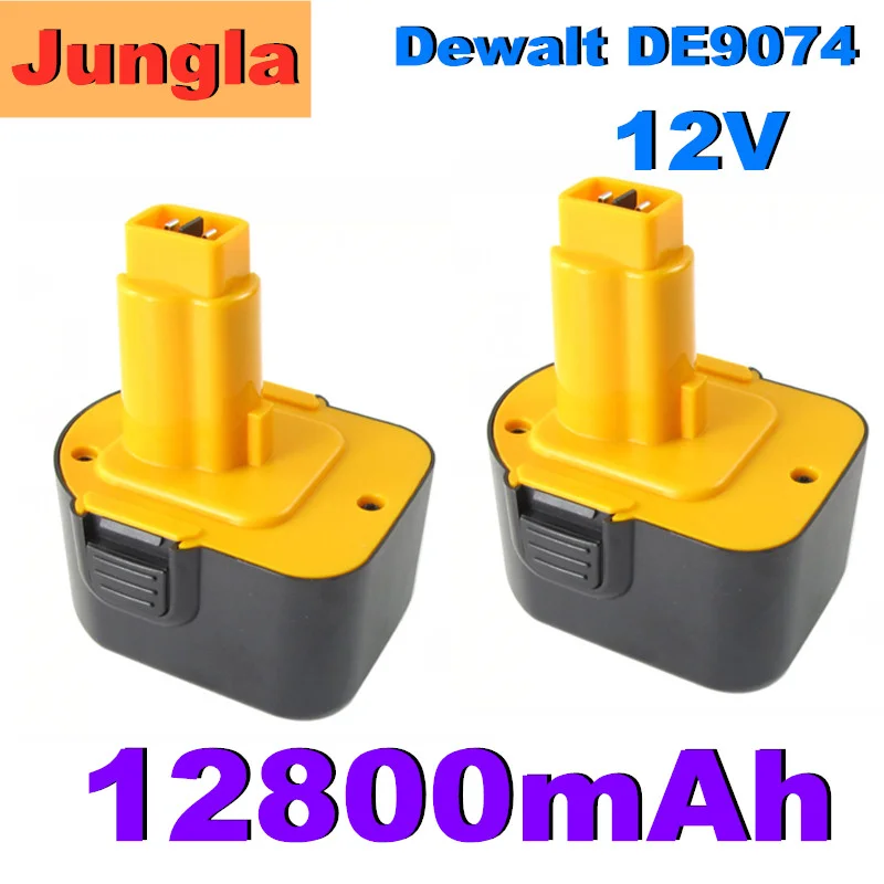 New 12V 12800mAh Tool battery for Dewalt DE9074 DC9071 DE9037 DE9071 ...