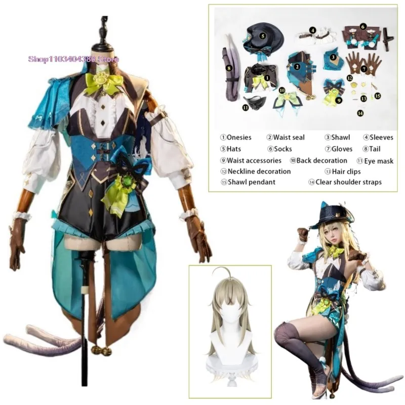 Kirara-Cosplay-Genshin-Impact-Costume-Wig-New-Skin-Sweet-Lovely-Game ...