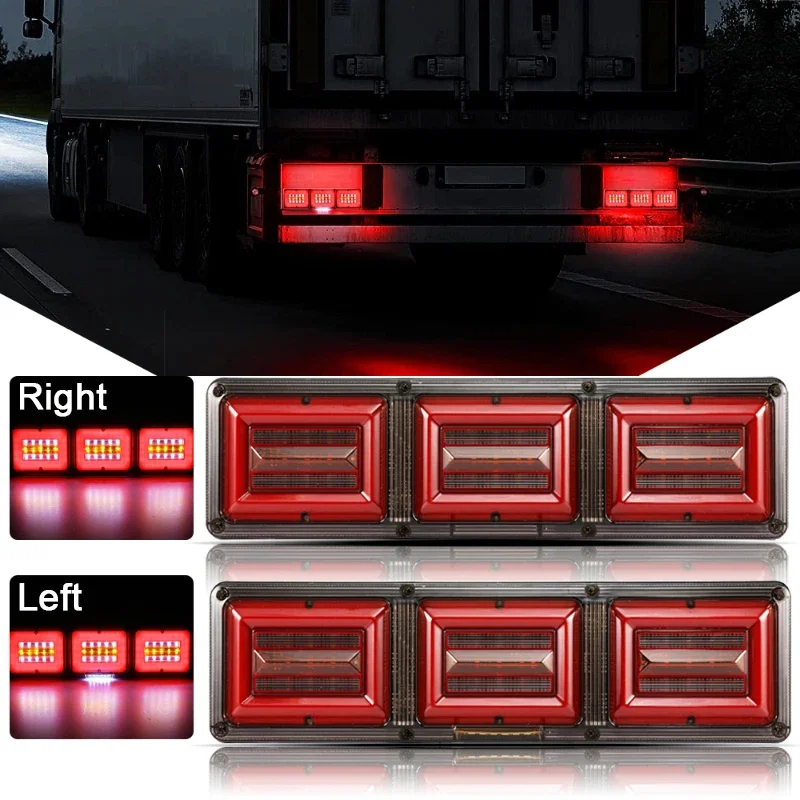 2pcs-117LED-Truck-Tail-Light-Bar-Rear-Stop-Brake-Reverse-Light-for ...