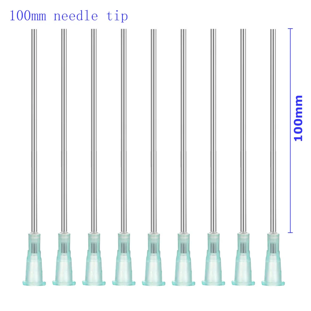 10pcs-Bag-100mm-Precision-Tips-Liquid-Dispenser-Syringe-Blunt-Needle ...