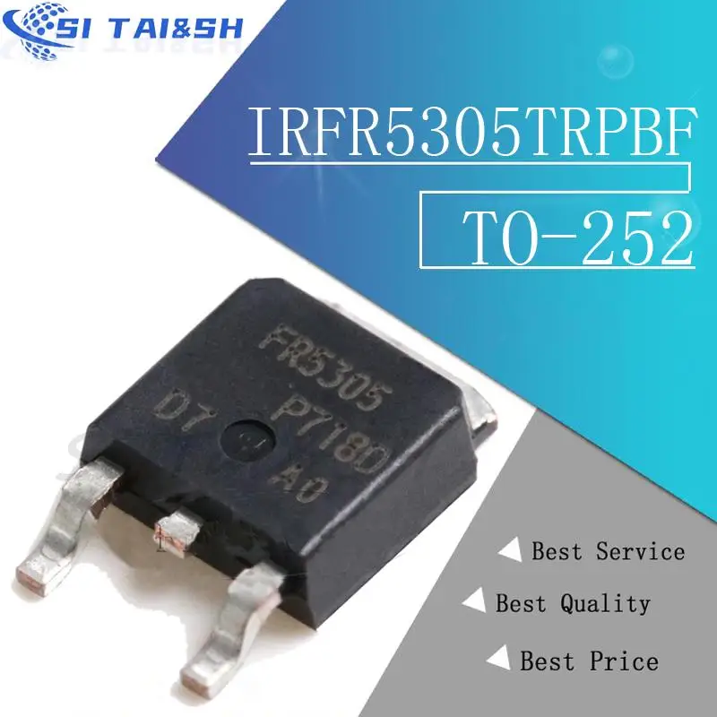 10ชิ้นIRFR5305 TO-252 FR5305 IRFR9024N IRFR9024 IRFR9120N IRFR3709Z ...