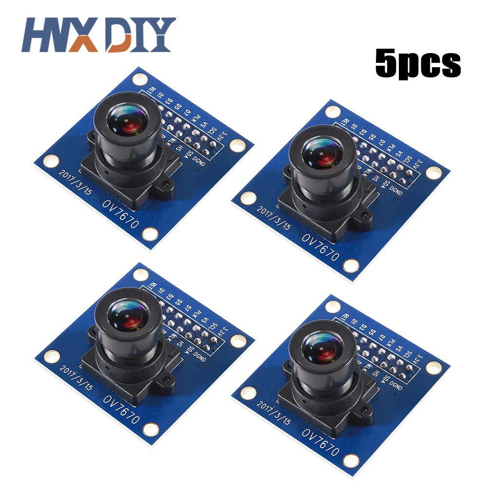 5pcs OV7670 camera module OV7670 moduleSupports VGA CIF auto exposure ...