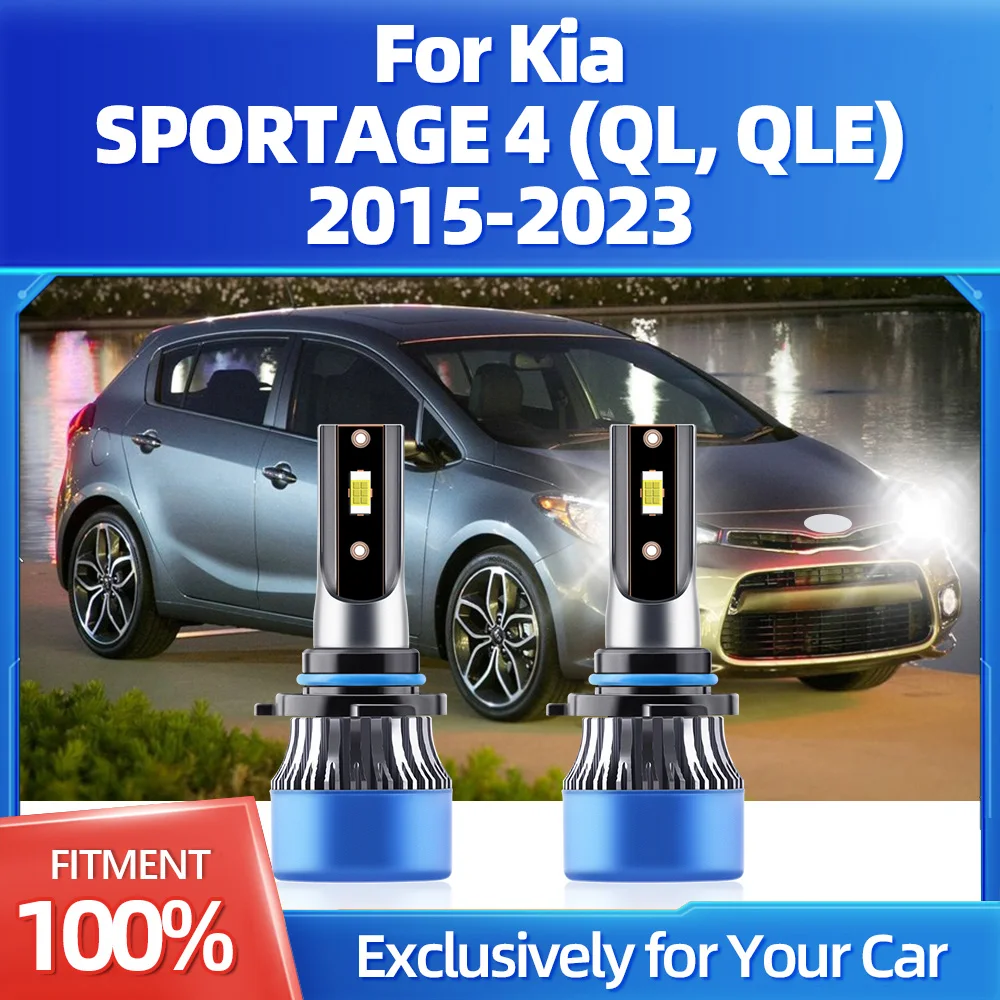 2Pcs-Car-LED-Headlight-6000K-Auto-Lamps-Lights-For-Kia-SPORTAGE-4-QL ...