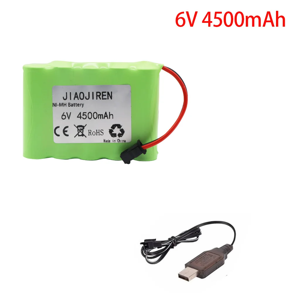 6v-4500mAh-Nimh-AA-Battery-For-Rc-toys-Cars-Tanks-Robots-Gun-Upgraded ...