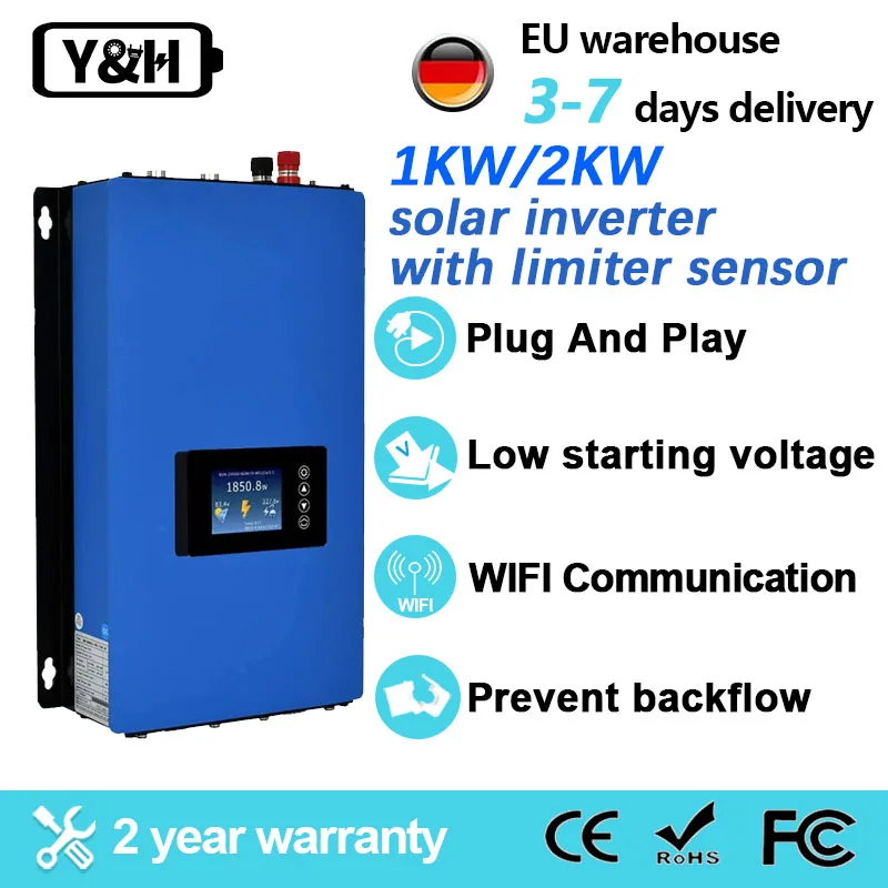 Y-H-2KW-1KW-Solar-Gird-Inverter-MPPT-Photovoltaic-Inverter-Sun-Grid-Tie ...