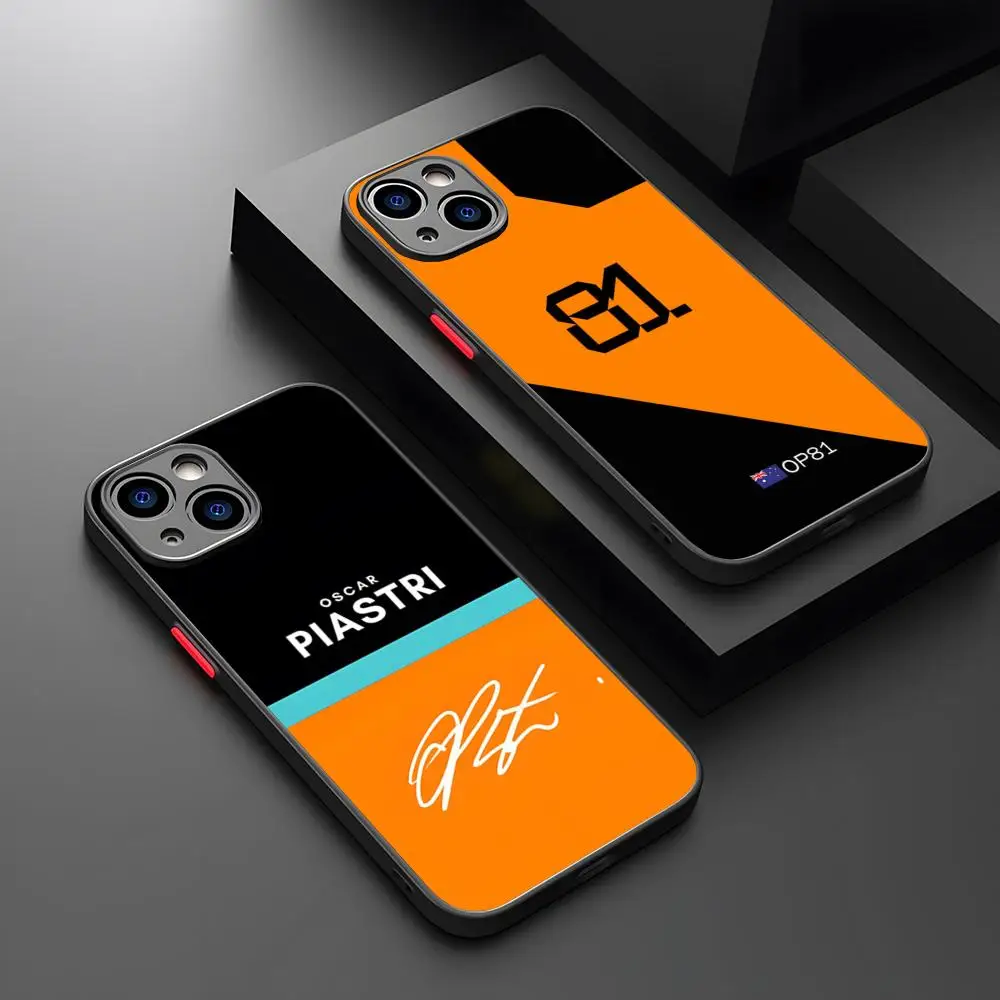 Oscar Piastri 81 Phone Case Matte Transparent For Iphone 16 15 Max 14 ...