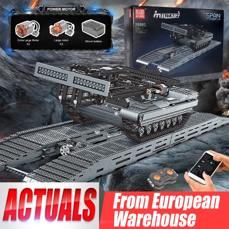 Mould King 20002 Military Tank Toys The RC Motorized Ultimate Abrams ...