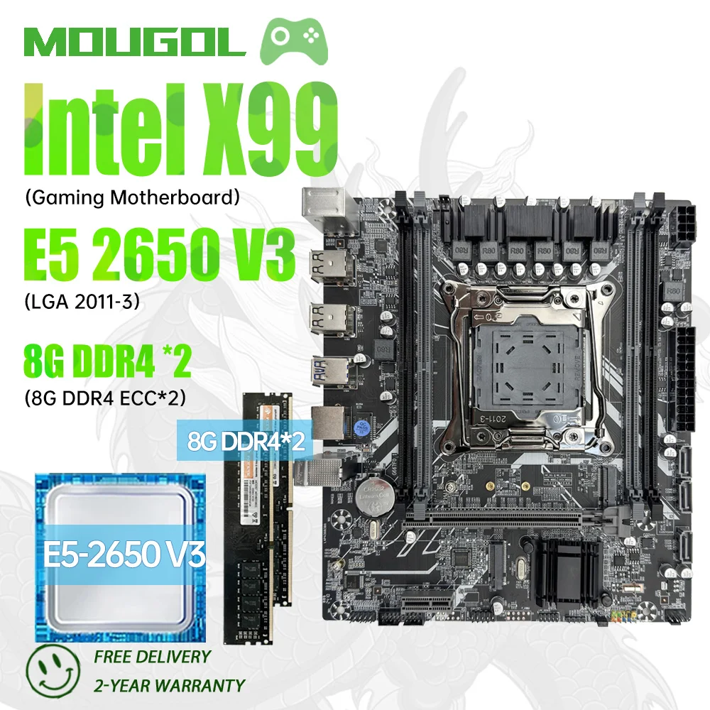MOUGOL-New-X99-gaming-motherboard-with-Intel-Xeon-E5-2650-V3-CPU-and ...