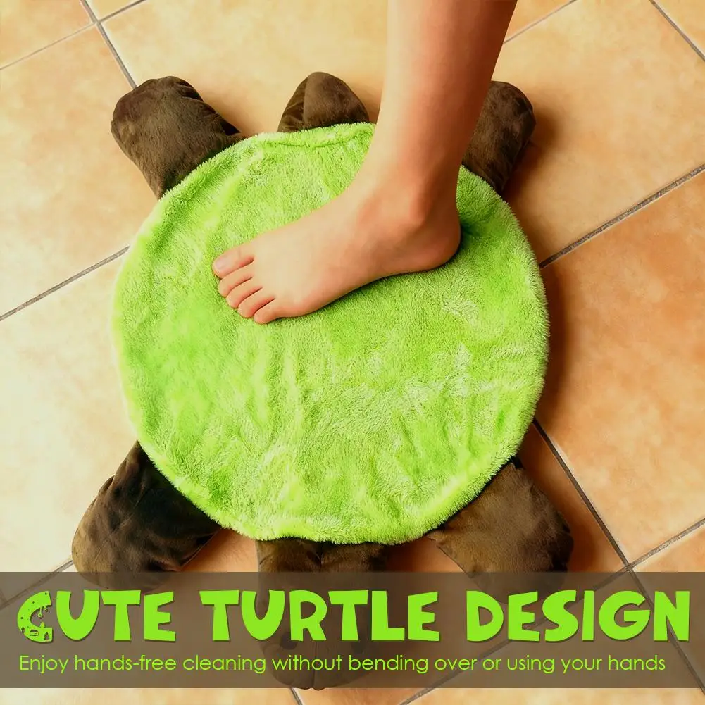 Cute Turtle Design Floor Foot Mop 3 Sizes Double-Sided Floor Cleaning ...