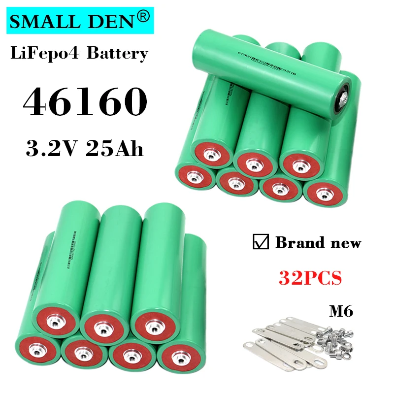46160 충전식 배터리, 3.2V 25Ah Lifepo4, 25000mAh, DIY 12V 24V, 태양열 전기 자전거 스쿠터 ...