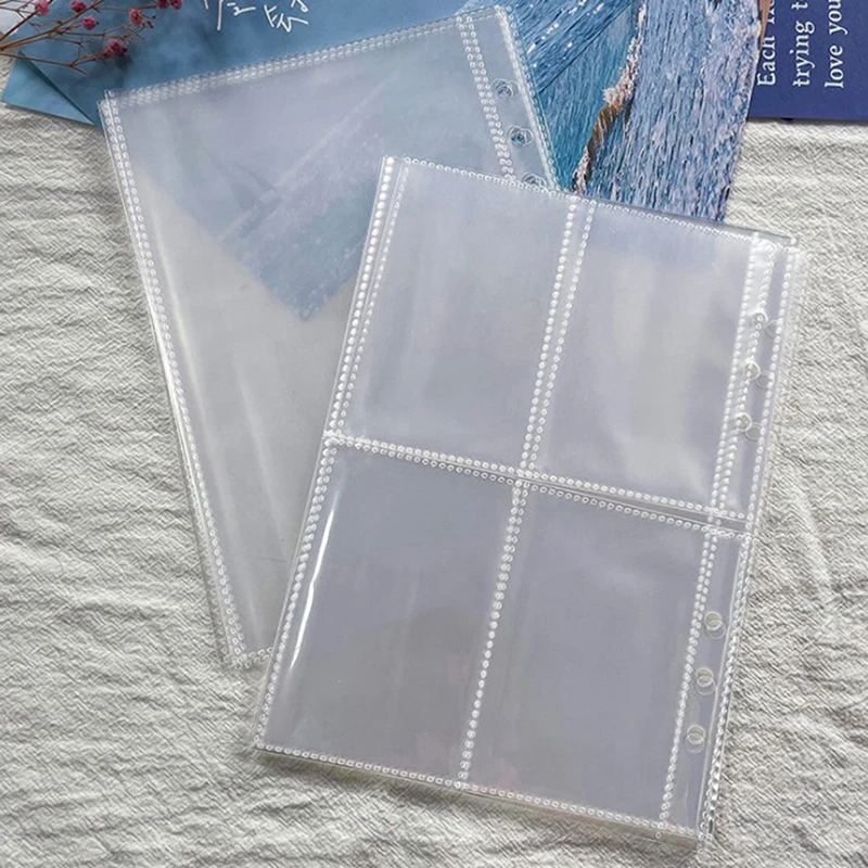 10pcs/Pack A5 Transparent Photo Album Binder Refill Inner Sleeves for ...