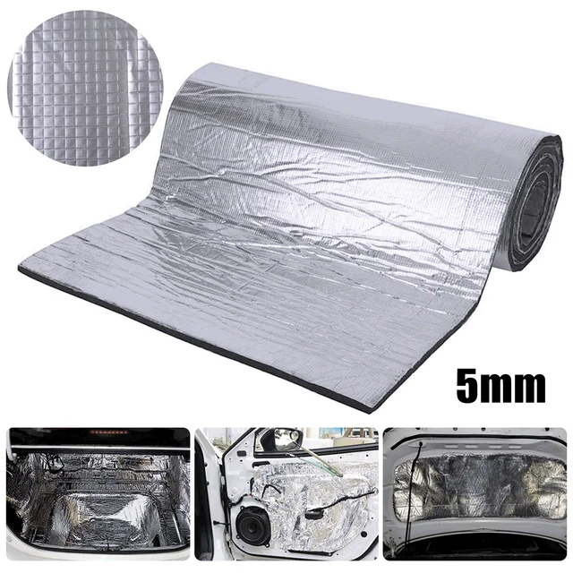 200*50cm 5/10mm Car Sound Deadening Mat Soundproofing Deadener Heat ...