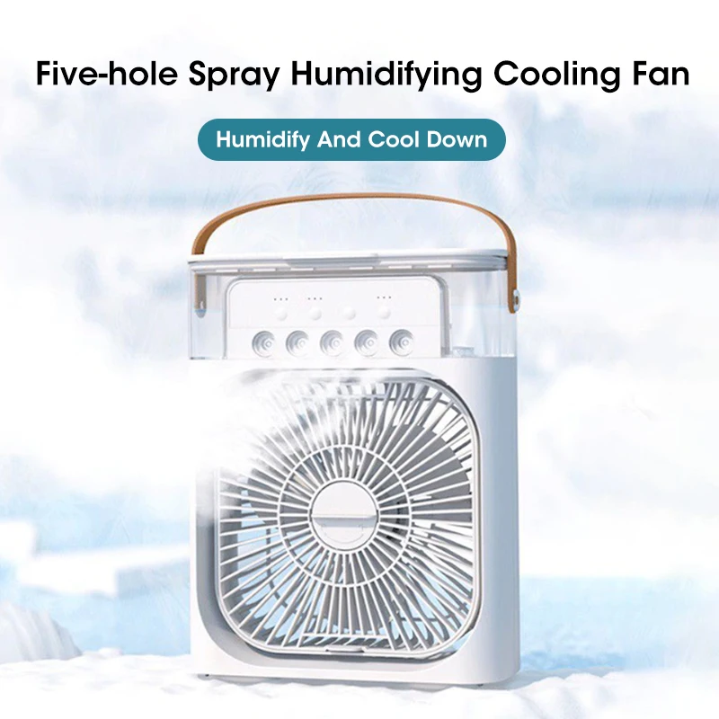 Summer-Portable-Fan-Air-Conditioners-USB-Electric-Fan-LED-Night-Light ...